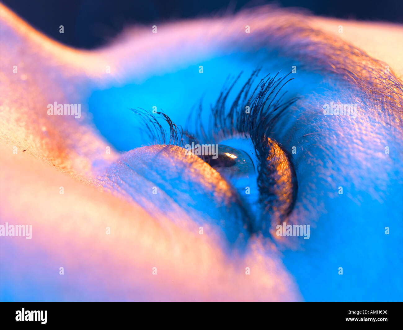 womans eye colourful Stock Photo - Alamy