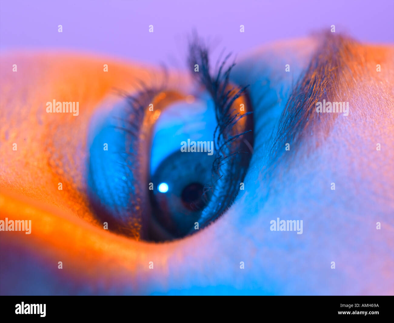 womans eye colourful Stock Photo - Alamy