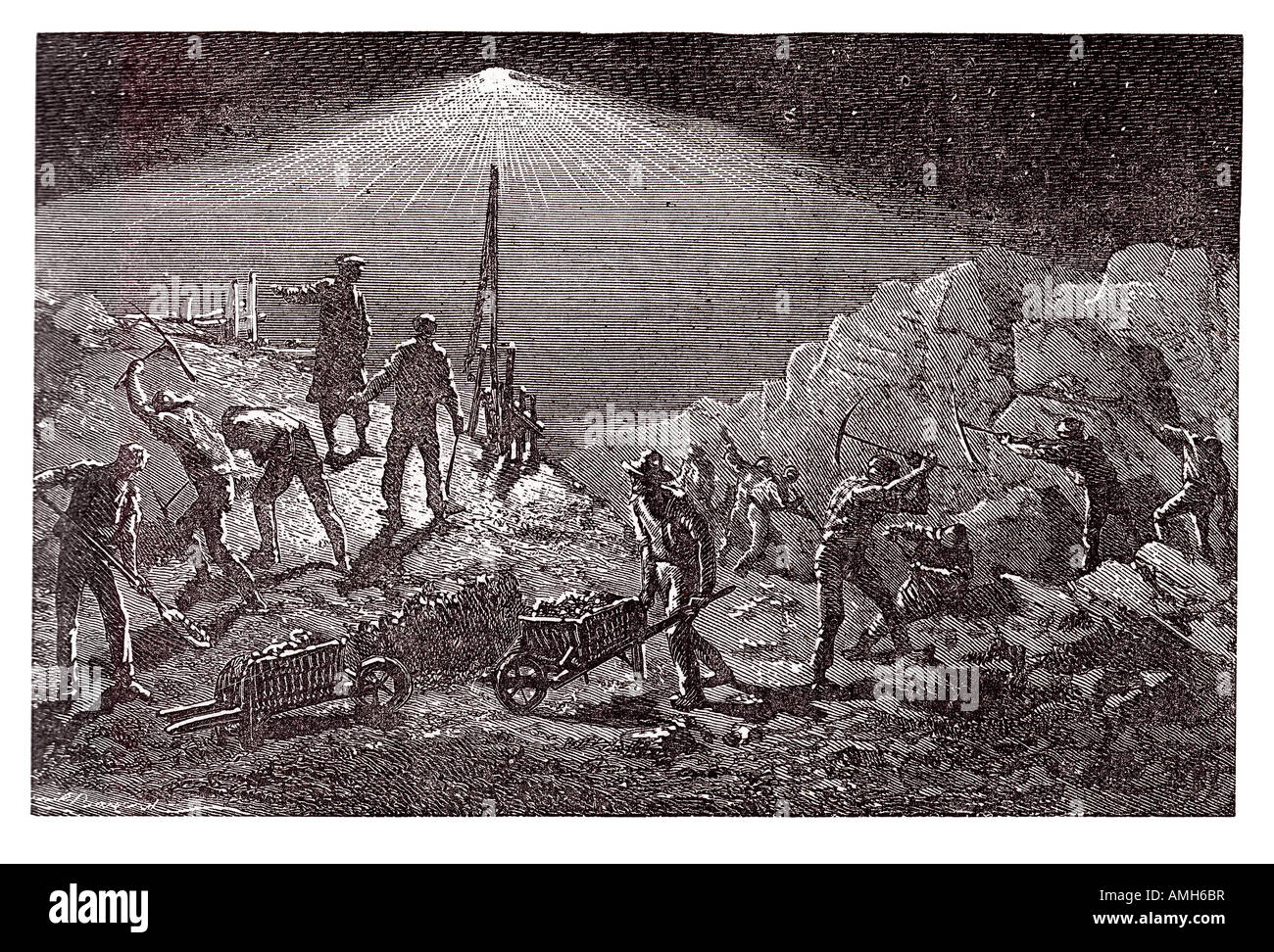 Mine shaft drawing hi-res stock photography and images - Alamy