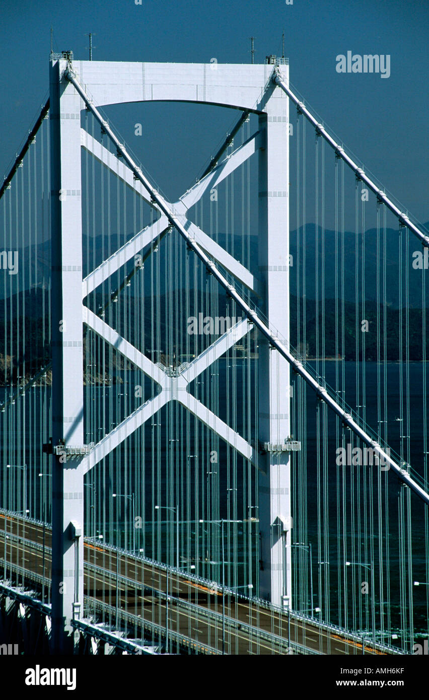 Japan, Shikoku, Naruto, Inlandsee mit Naruto-Brücke Stock Photo - Alamy