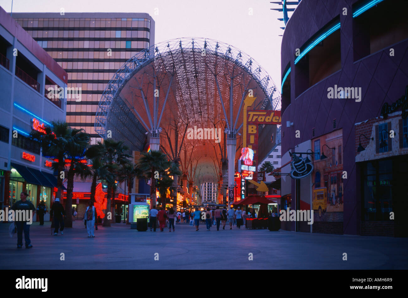 Fremont Street Experience Downtown Las Vegas Nevada USA Stock Photo - Alamy