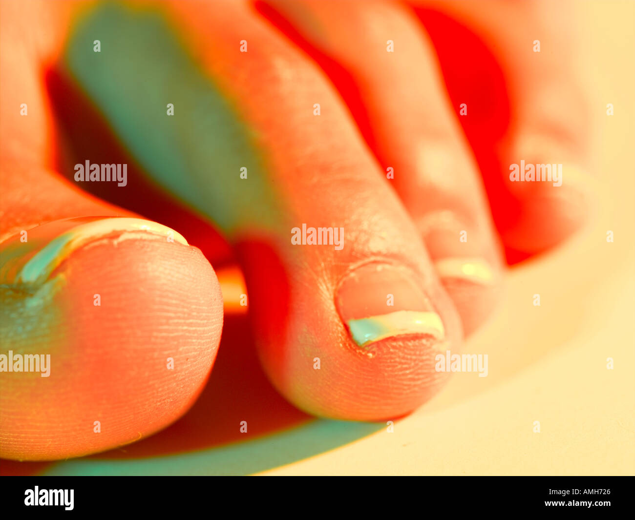 Women red toes feet hi-res stock photography and images - Alamy