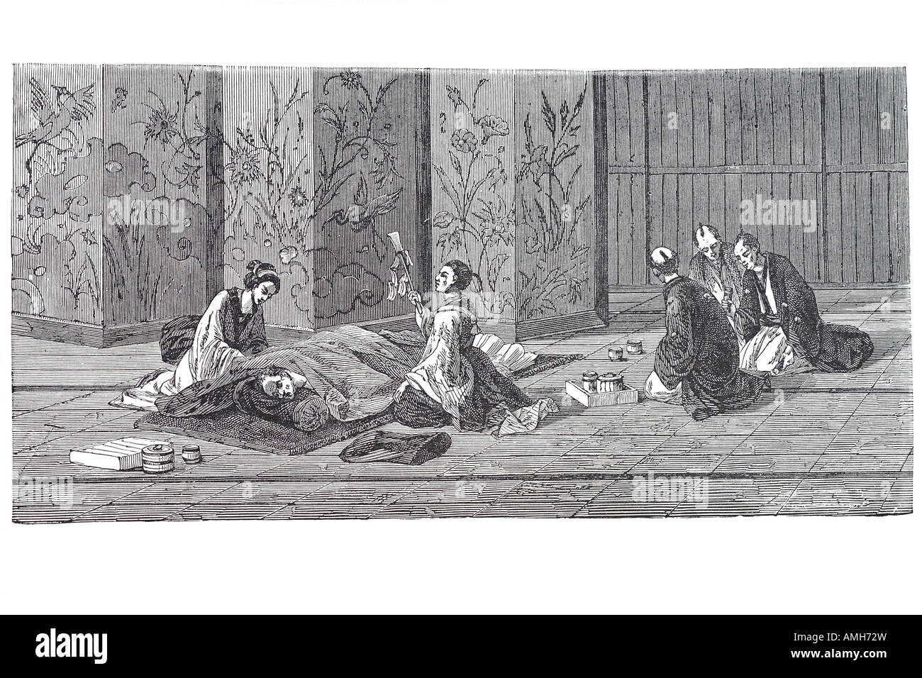 1880 laying out the dead Japan japanese far east Asia orient oriental ...