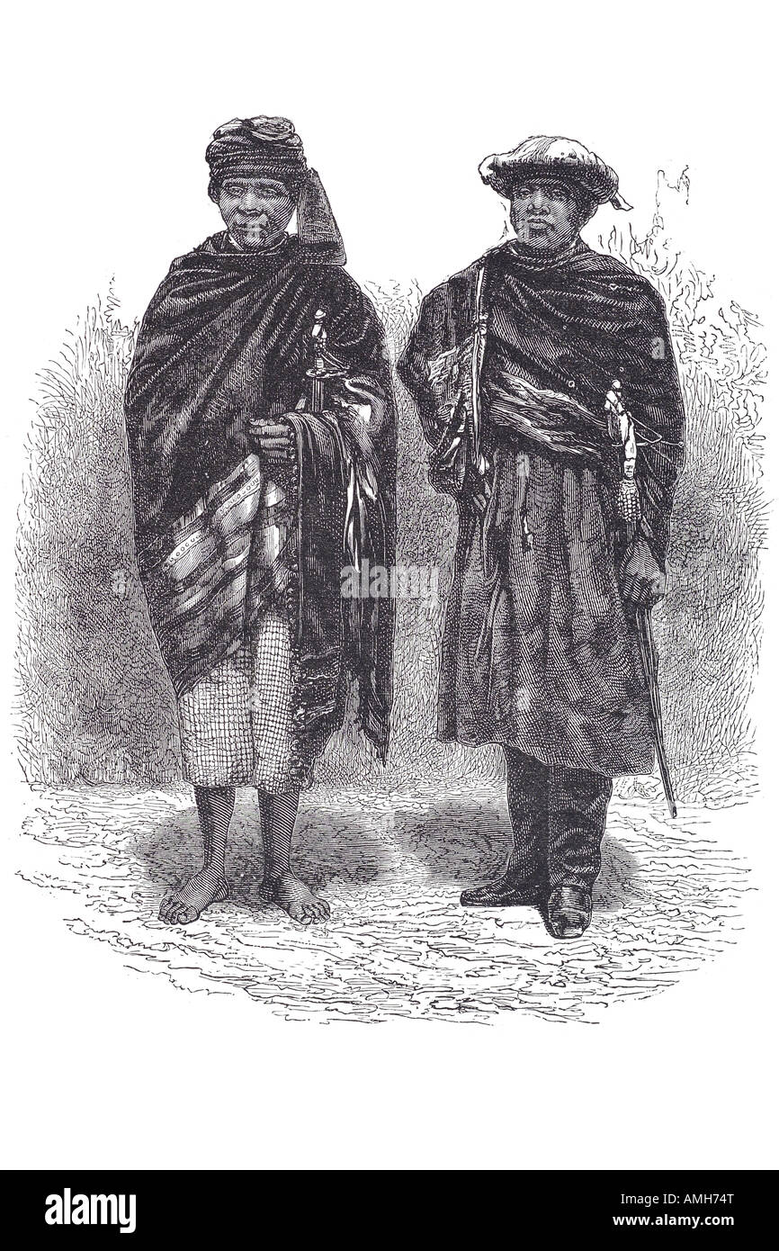 1890 madagascar traditional native costume dress Republic Malagasy ...