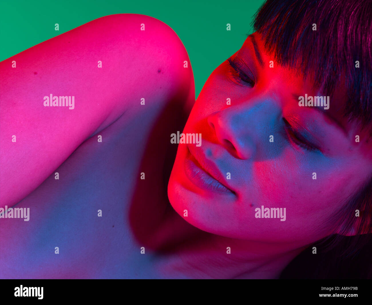 Woman lieing hi-res stock photography and images - Alamy