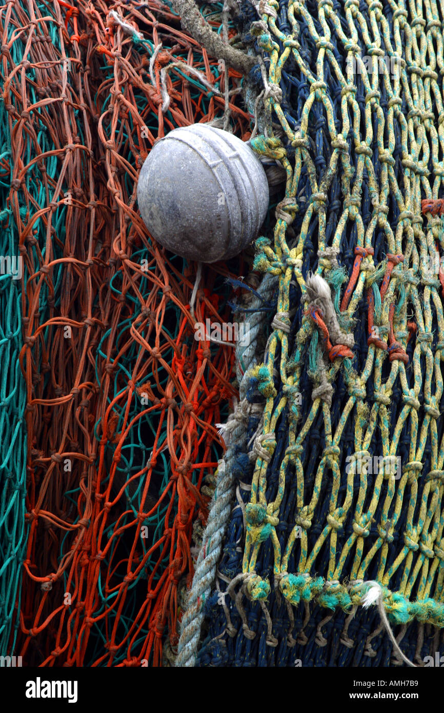 Fishing nets and float Stock Photo - Alamy