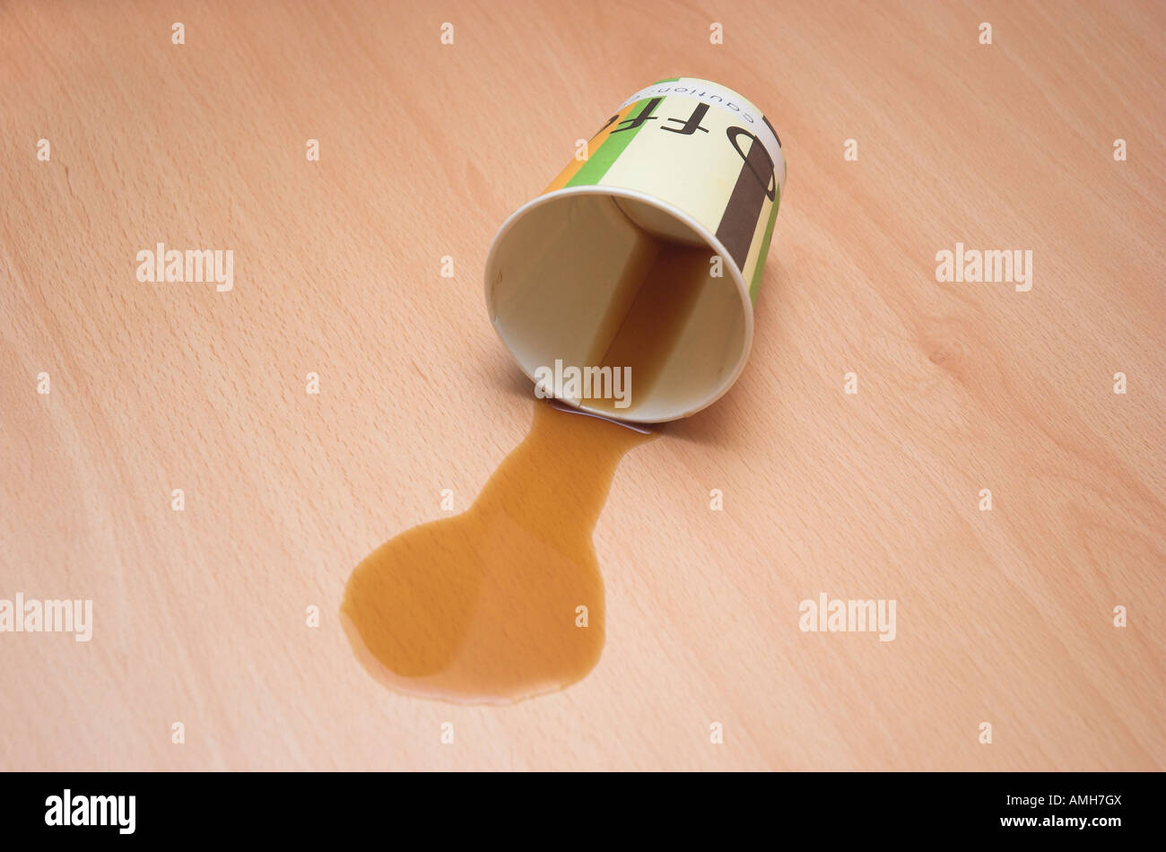 Spilt coffee and desk hi-res stock photography and images - Alamy