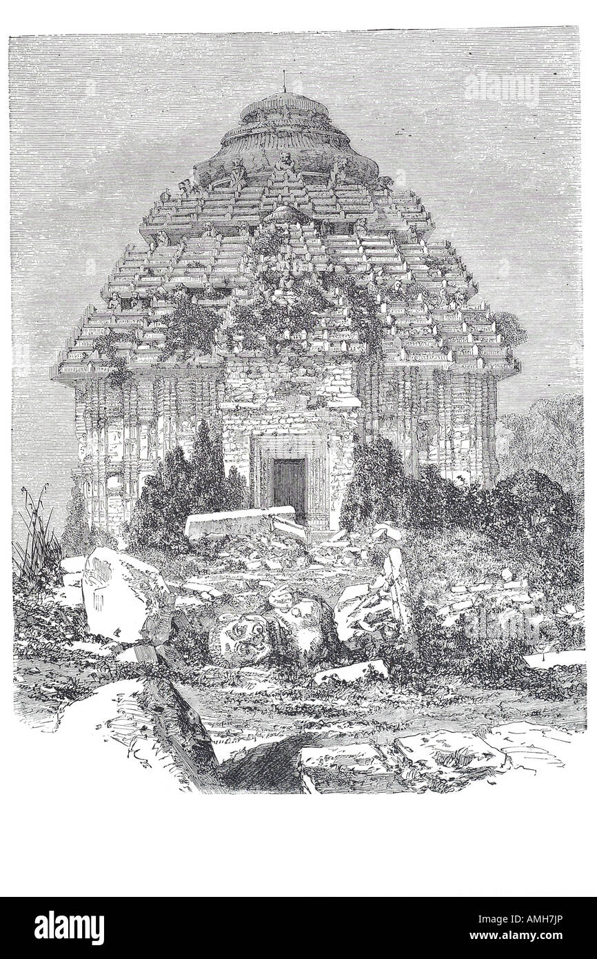 Mayan Temple Drawing