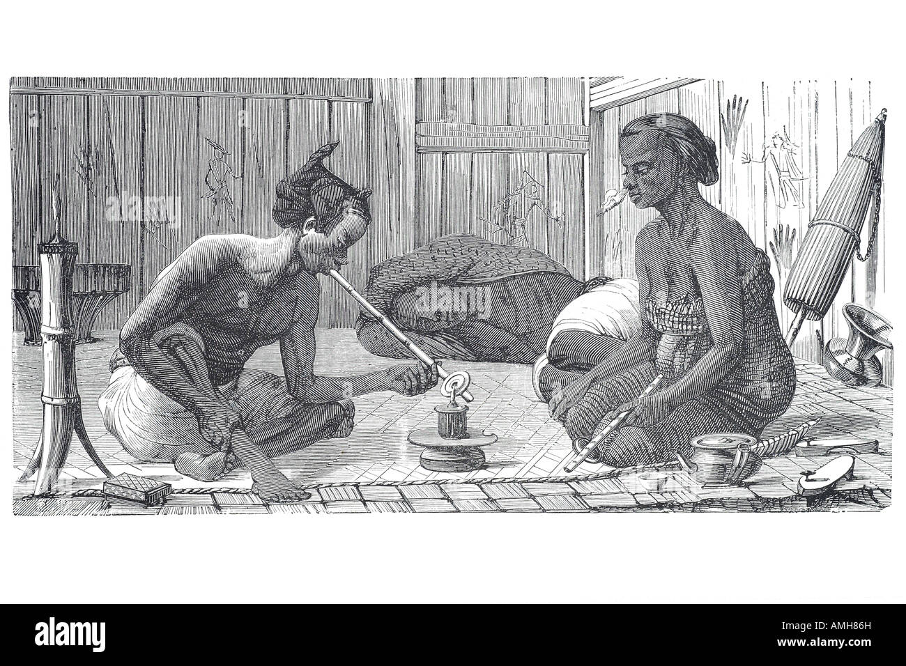 malay opium smoker Melayu ethnic group Austronesian peoples Peninsula ...