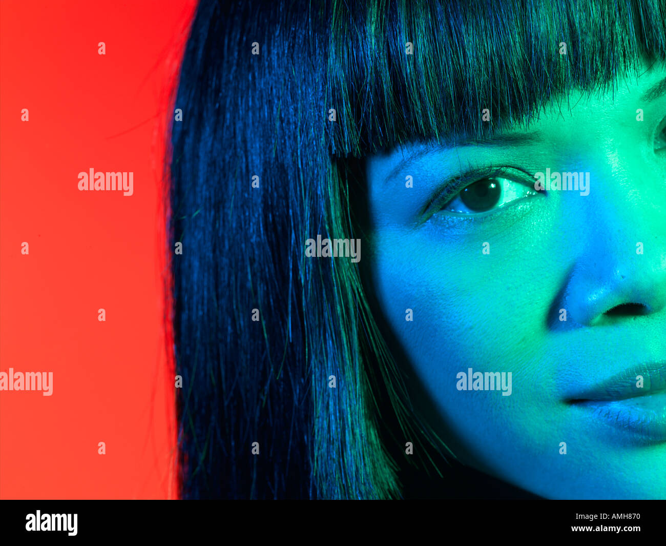 Long eyebrow asian chinese hi-res stock photography and images - Alamy