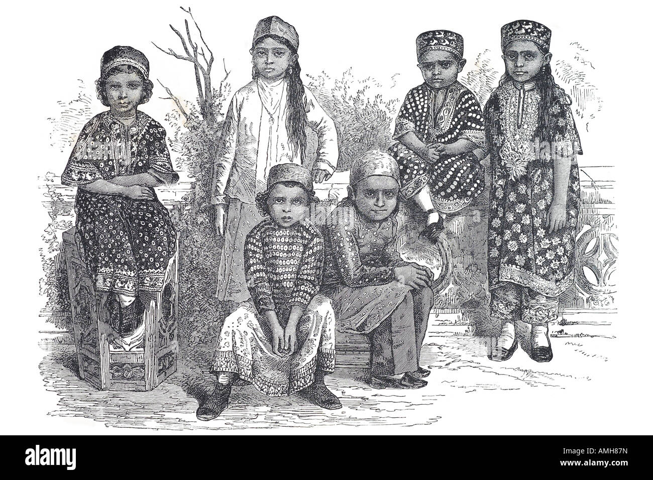 parsee Parsi children Bombay india Zoroastrian India or Pakistan ...