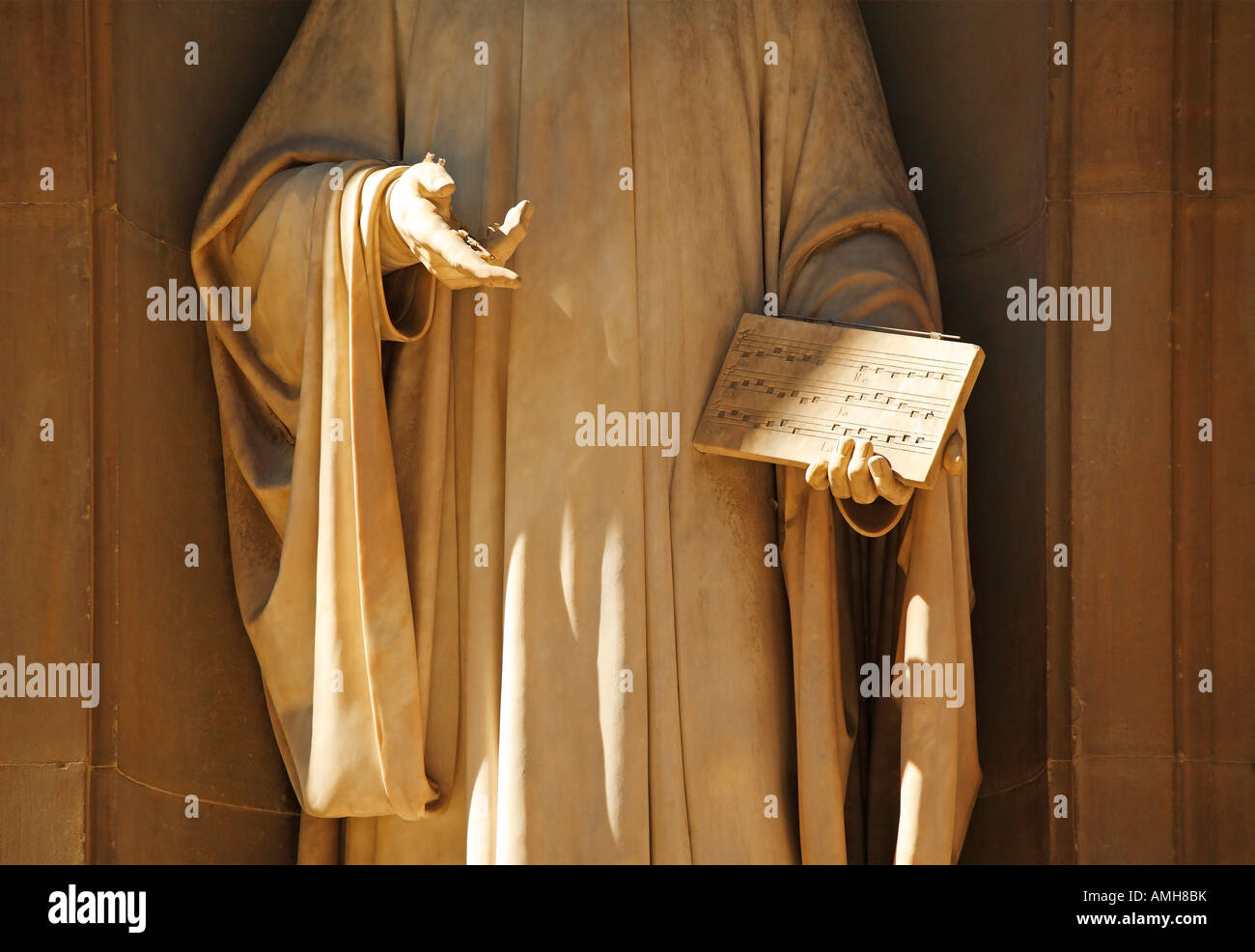 Part of the statue with music notes, Florence, Italy Stock Photo - Alamy