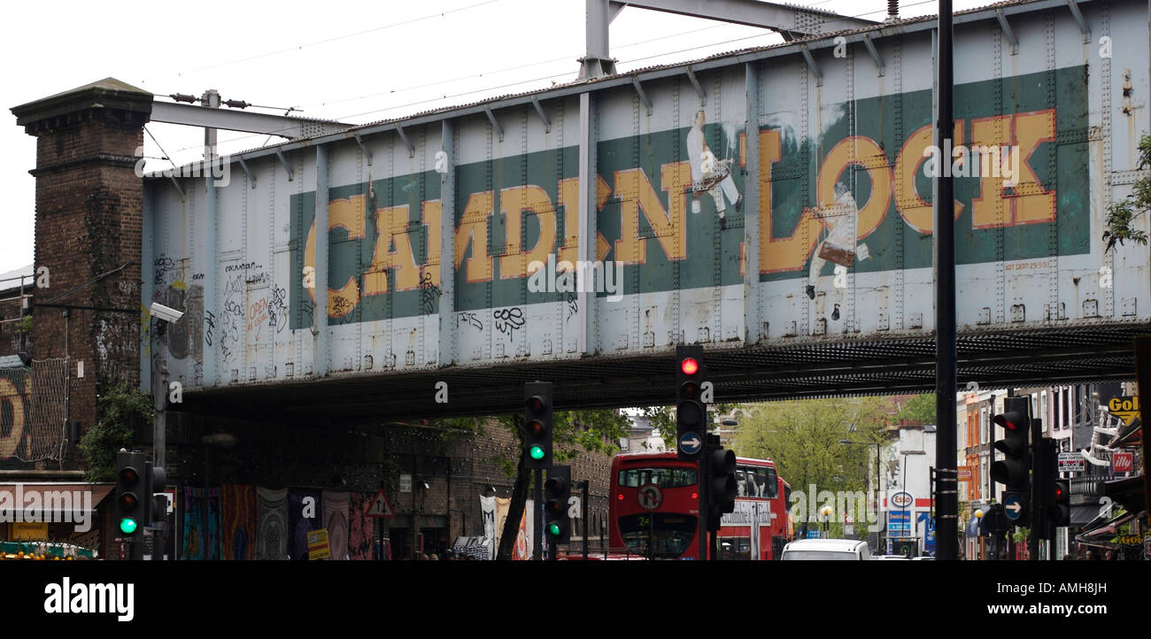 Camden Lock bridge in London Stock Photo - Alamy