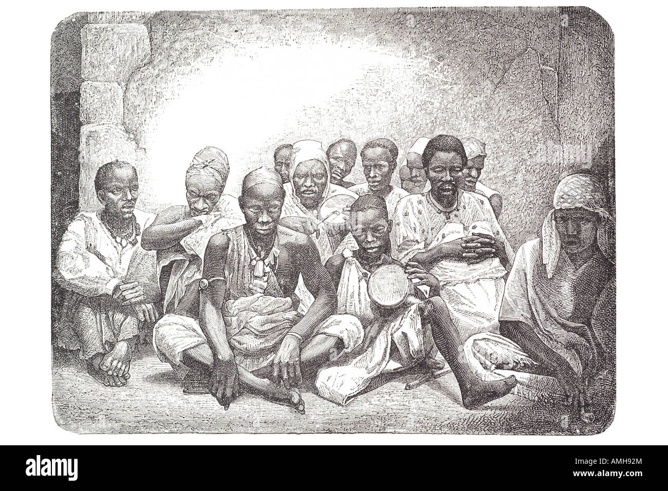 negro Senegambia Confederation men male adult man Dakar, Senegal sat ...