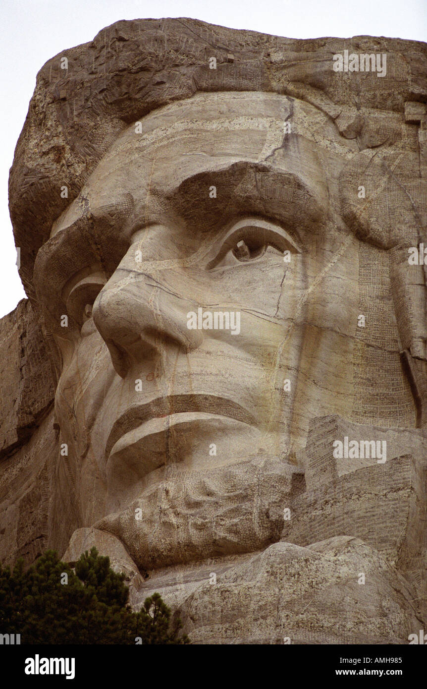 Abraham Lincoln Mt Rushmore Stock Photo - Alamy