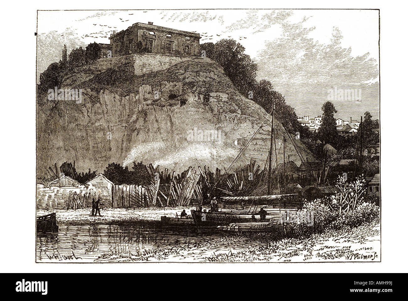 Old illustration nottingham castle hi-res stock photography and images ...