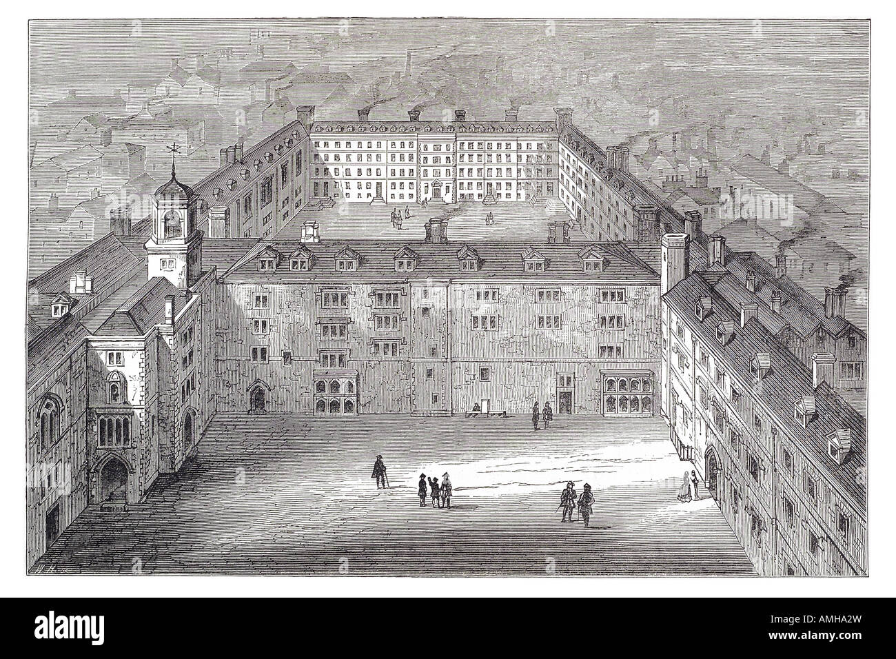 1667 bridewell prison rebuilt after great fire destroyed 1863 ...