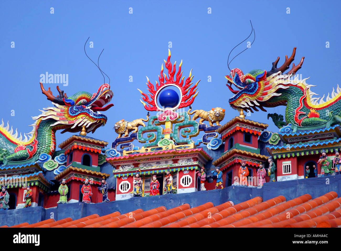 Pak Tai Temple roof Cheung Chau Island Hong Kong Stock Photo - Alamy