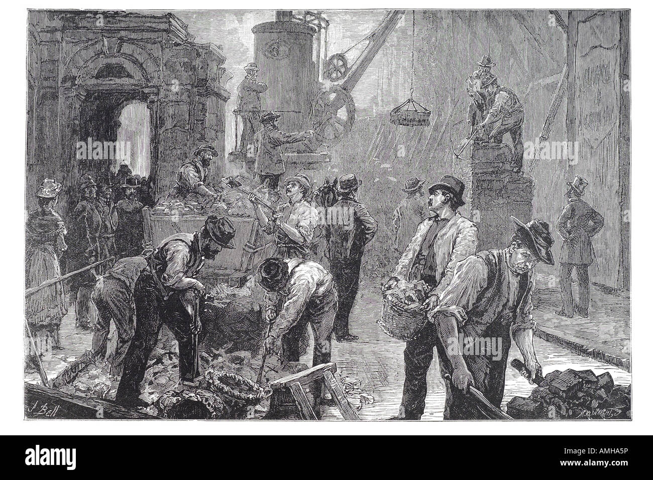 1877 last of temple bar demolition London City capital England English ...