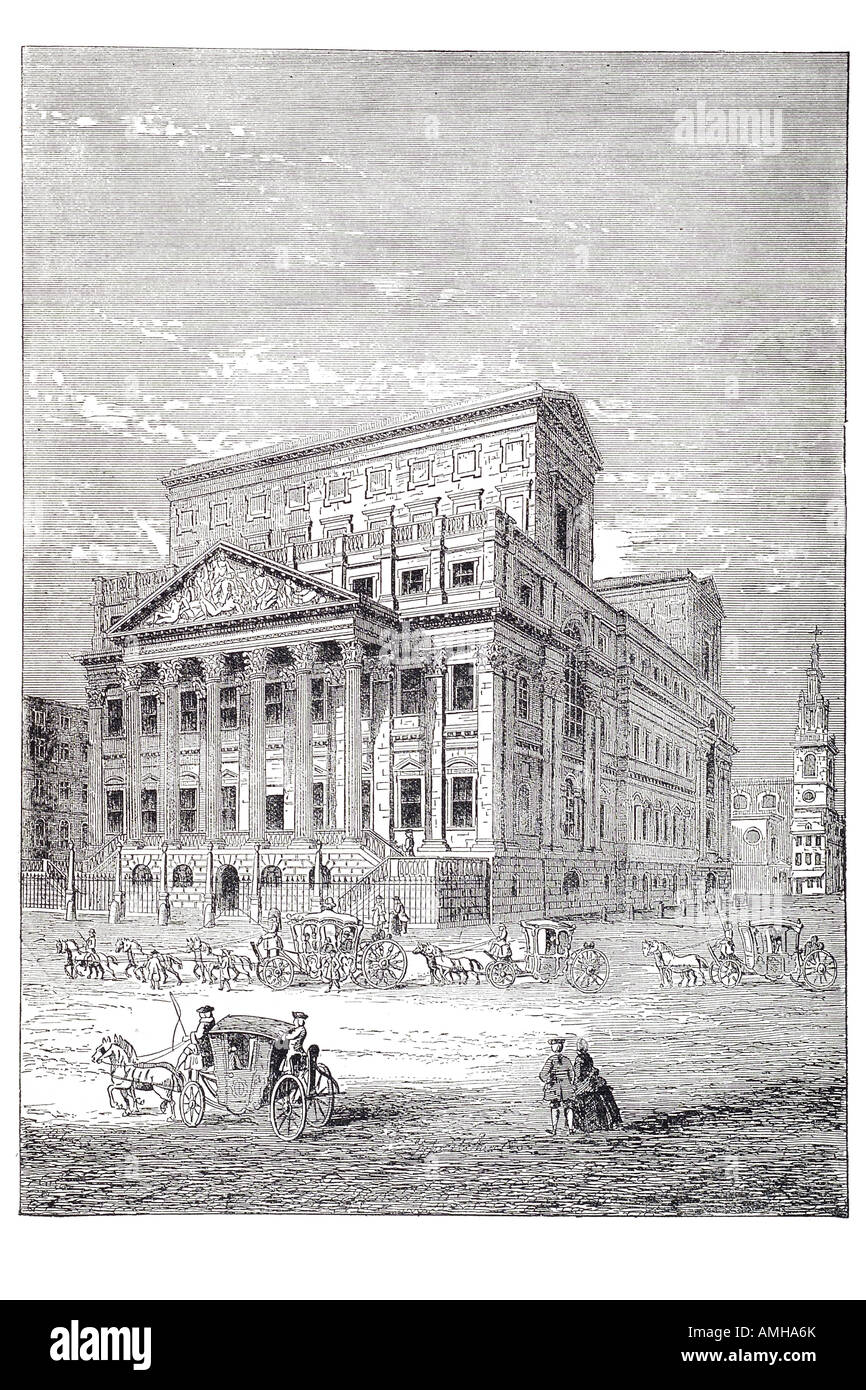 1750 mansion house London City capital England English Britain British ...