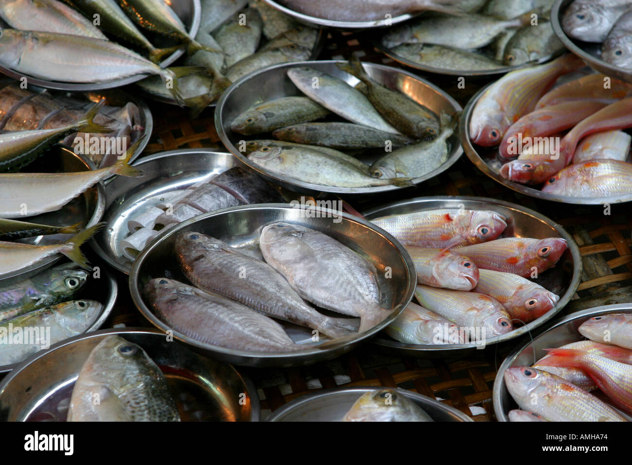 Fresh fish at Tai Po market Hong Kong Stock Photo - Alamy