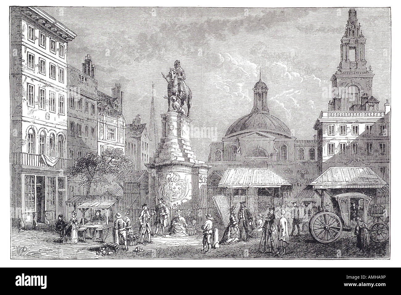 1750 stocks market site of mansion house cheapside cornhill poultry ...