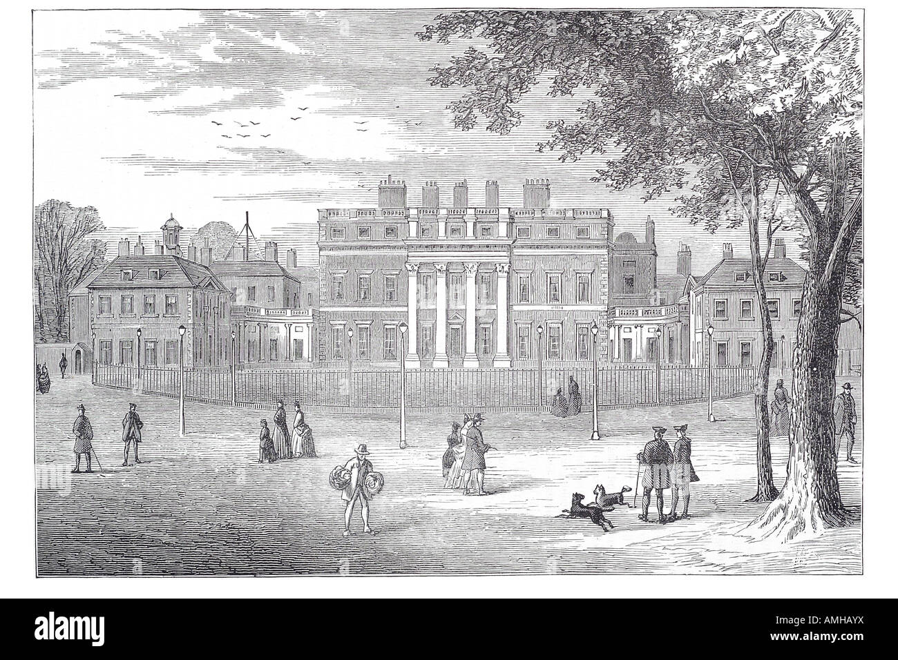 1775 buckingham house palace Central London City royal urban London ...