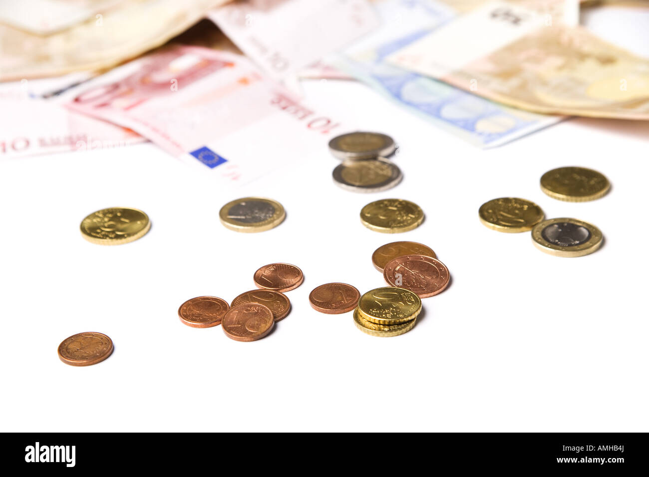 European bills hi-res stock photography and images - Alamy