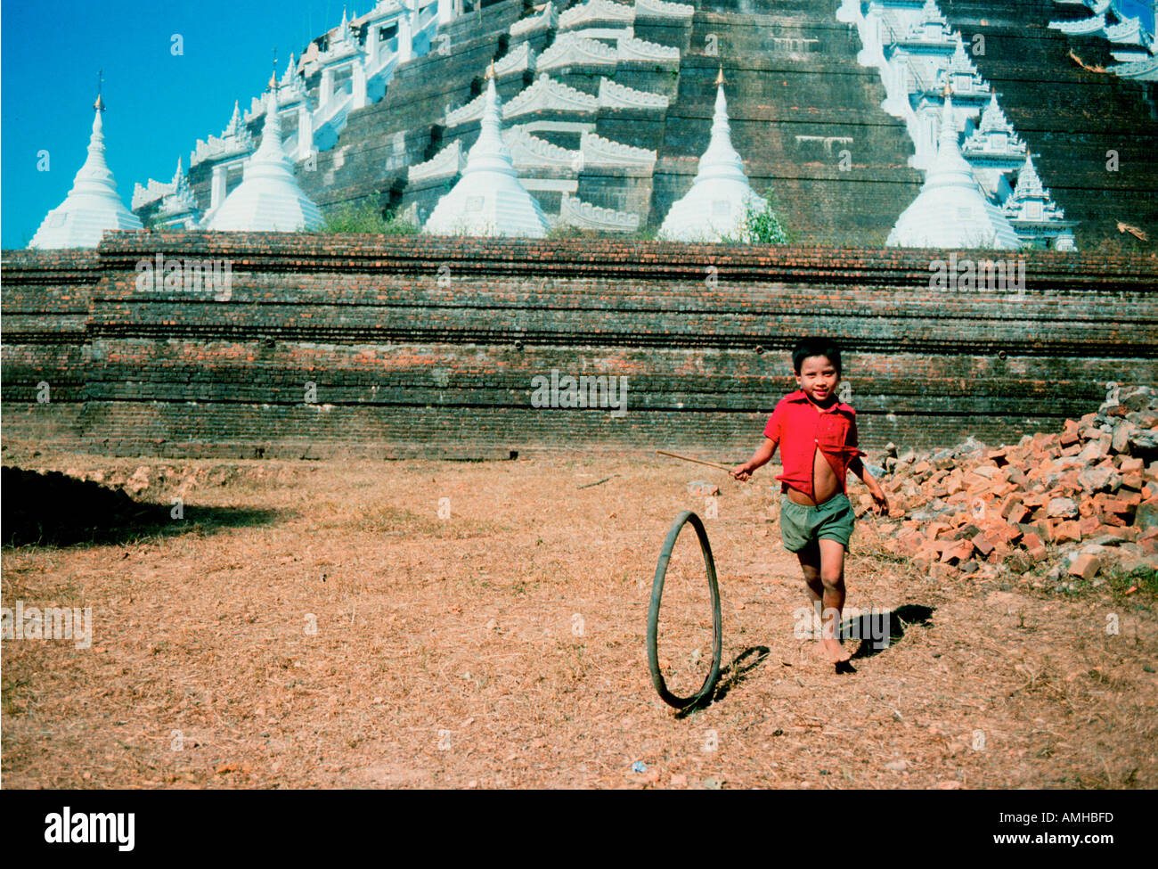 Boy with hoop hi-res stock photography and images - Alamy