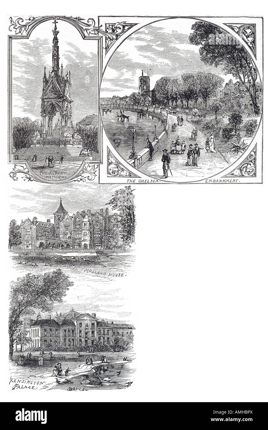 Chelsea embankment 19th century hi-res stock photography and images - Alamy