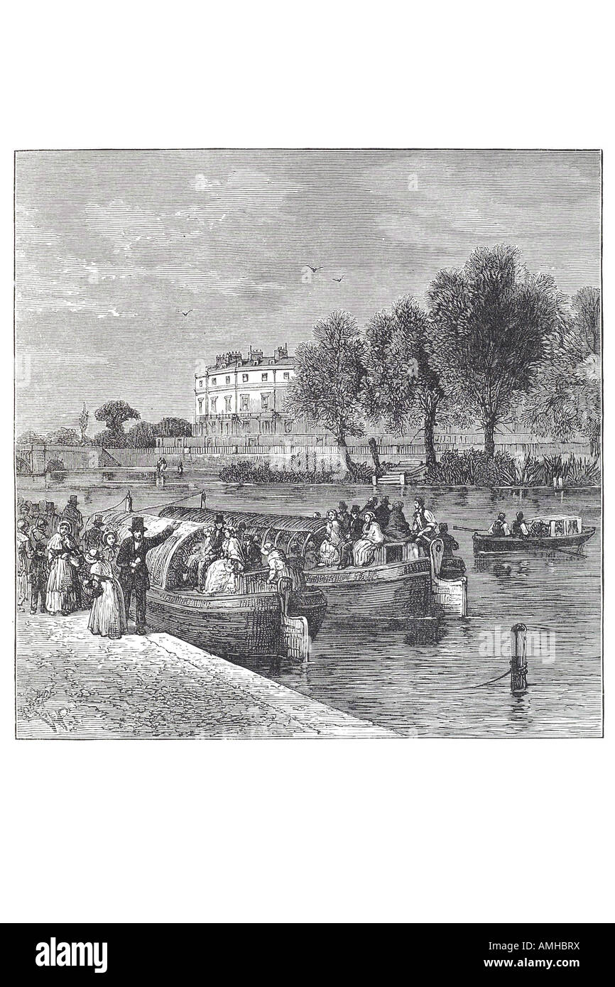 Canal barge 19th century hi-res stock photography and images - Alamy