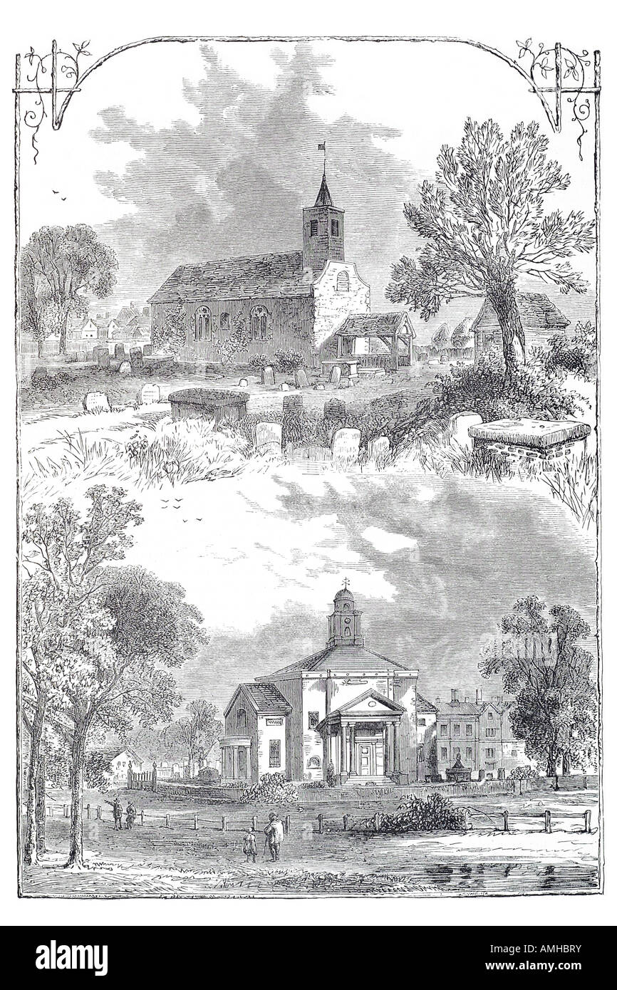 1750 1805 paddington church Christian graveyard London Greater capital ...