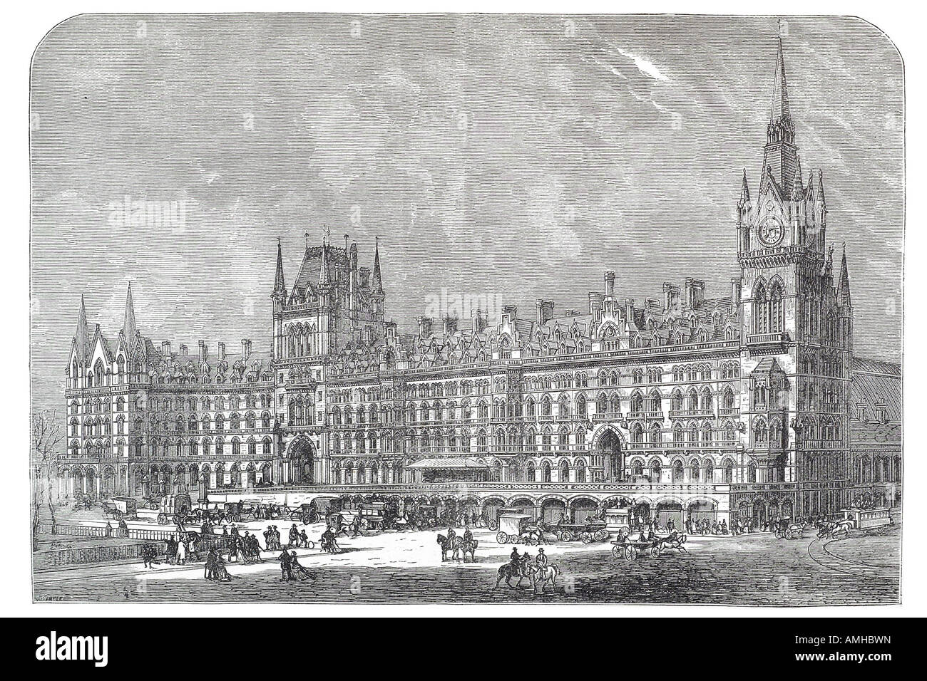 1870 st pancras station and hotel London Greater capital City England ...