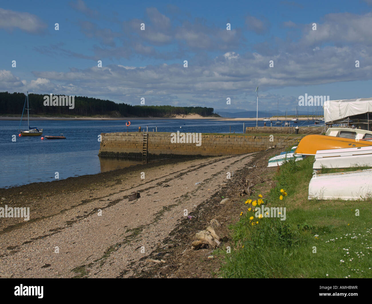 Findhorn Bay Morayshire Forres Inverness Highland Region Scotland ...