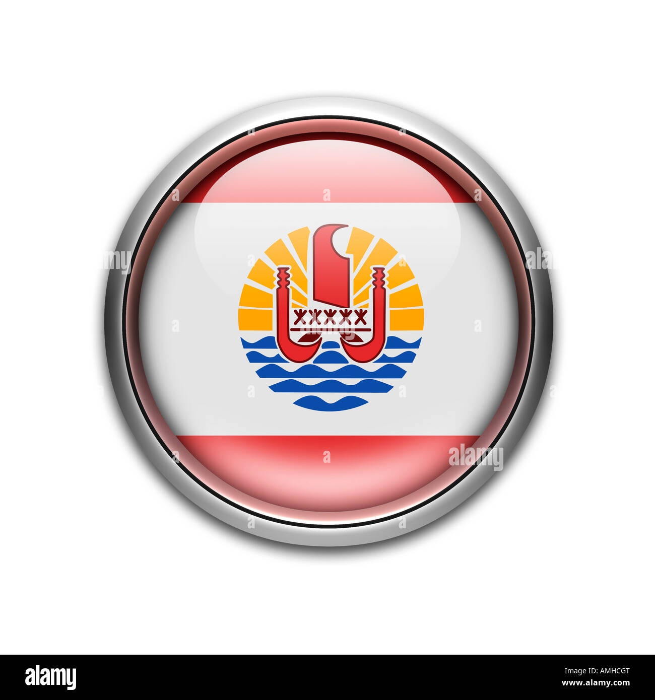 Flag of French Polynesia Stock Photo - Alamy
