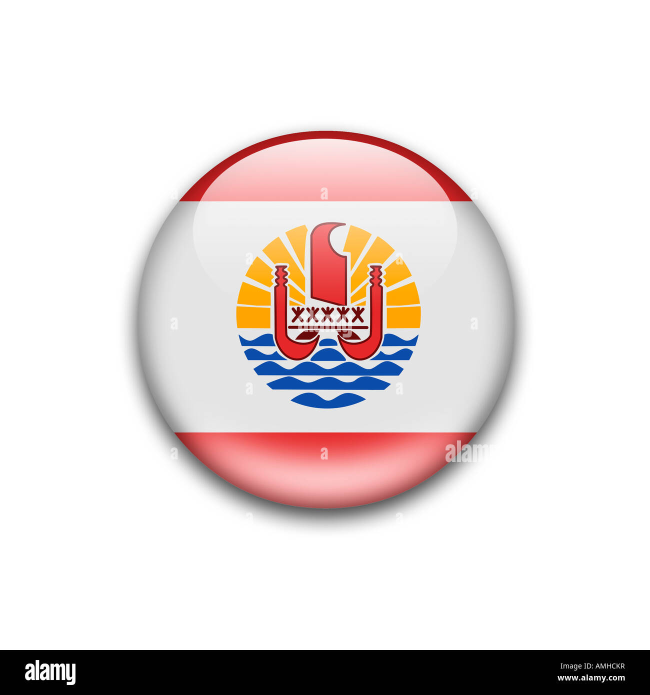 Flag of French Polynesia Stock Photo - Alamy