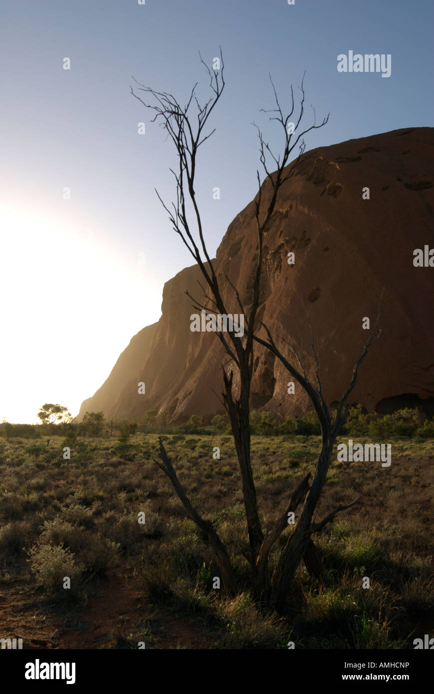 Uluru at sunrise Stock Photo - Alamy