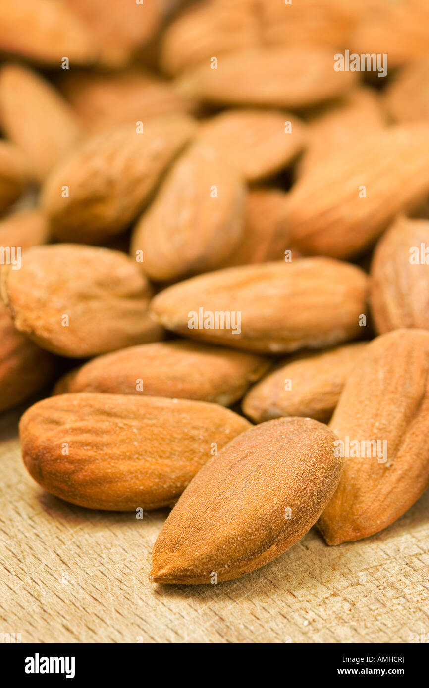 A few almonds Stock Photo - Alamy