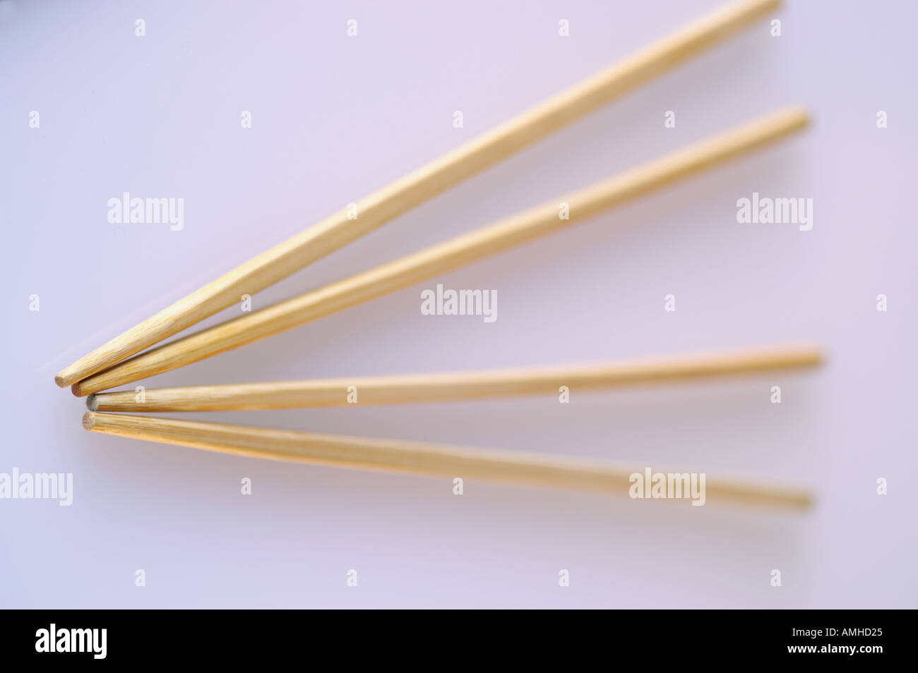 Wooden Chopsticks on plain white background Stock Photo - Alamy