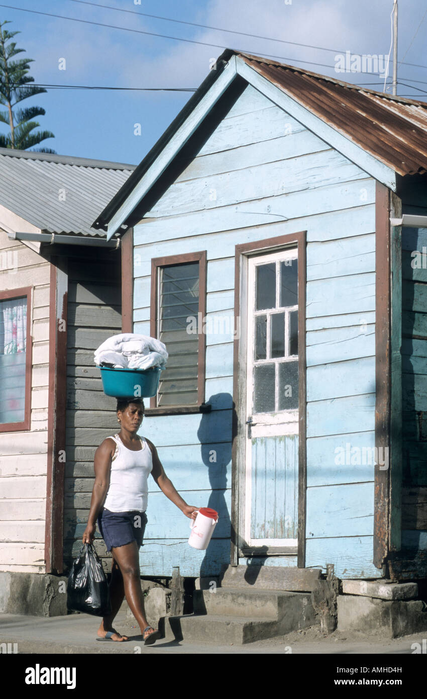 Saint Lucia, region of the Soufriere, village of Anse la Raie Stock ...