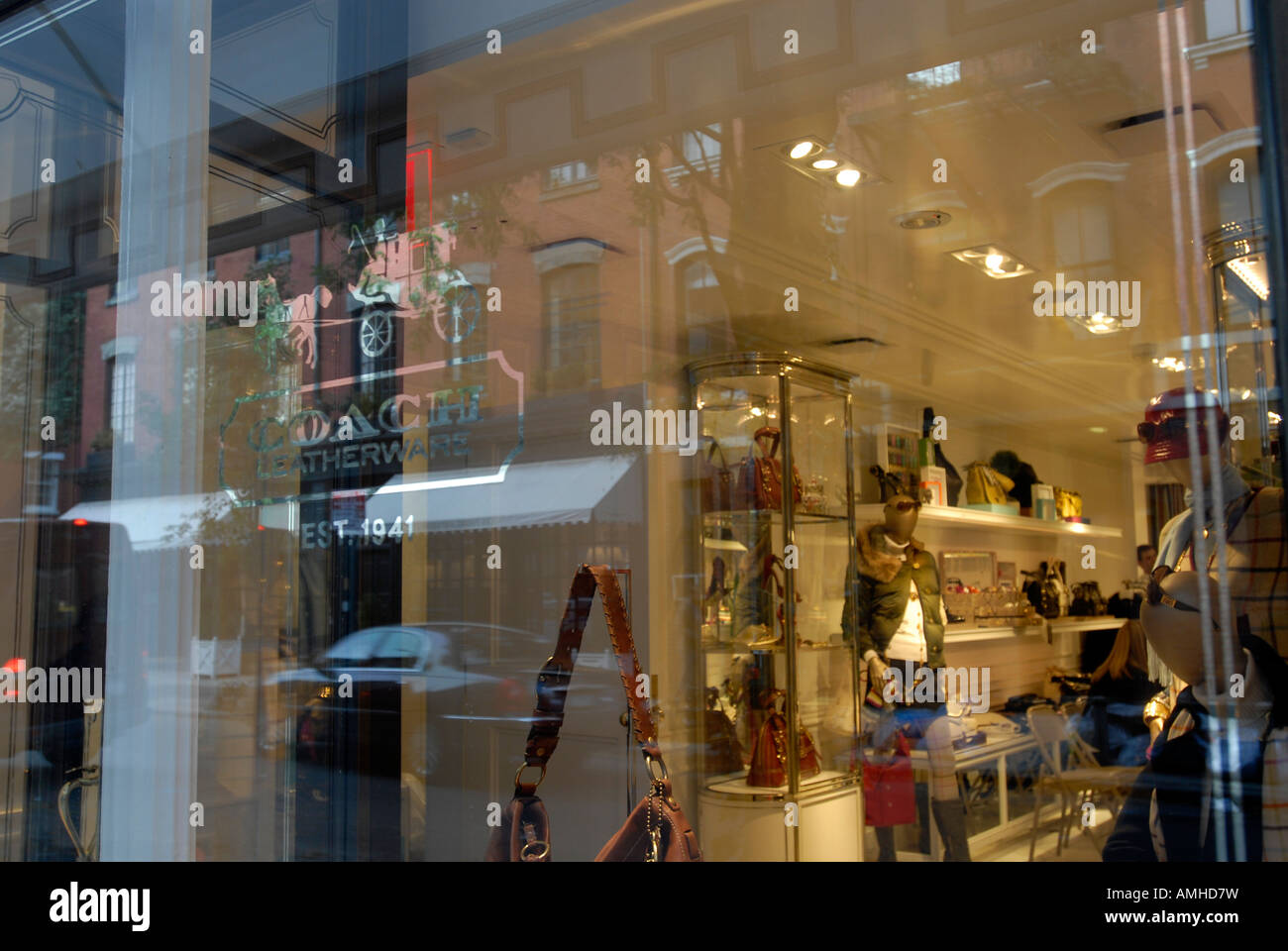 Coach store on Bleecker Street in Greenwich Village Stock Photo - Alamy