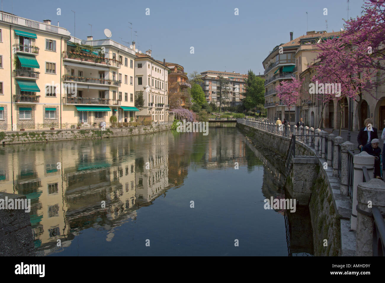 Treviso Riviera Santa Margherita River Sile Veneto Italy April 2007 ...