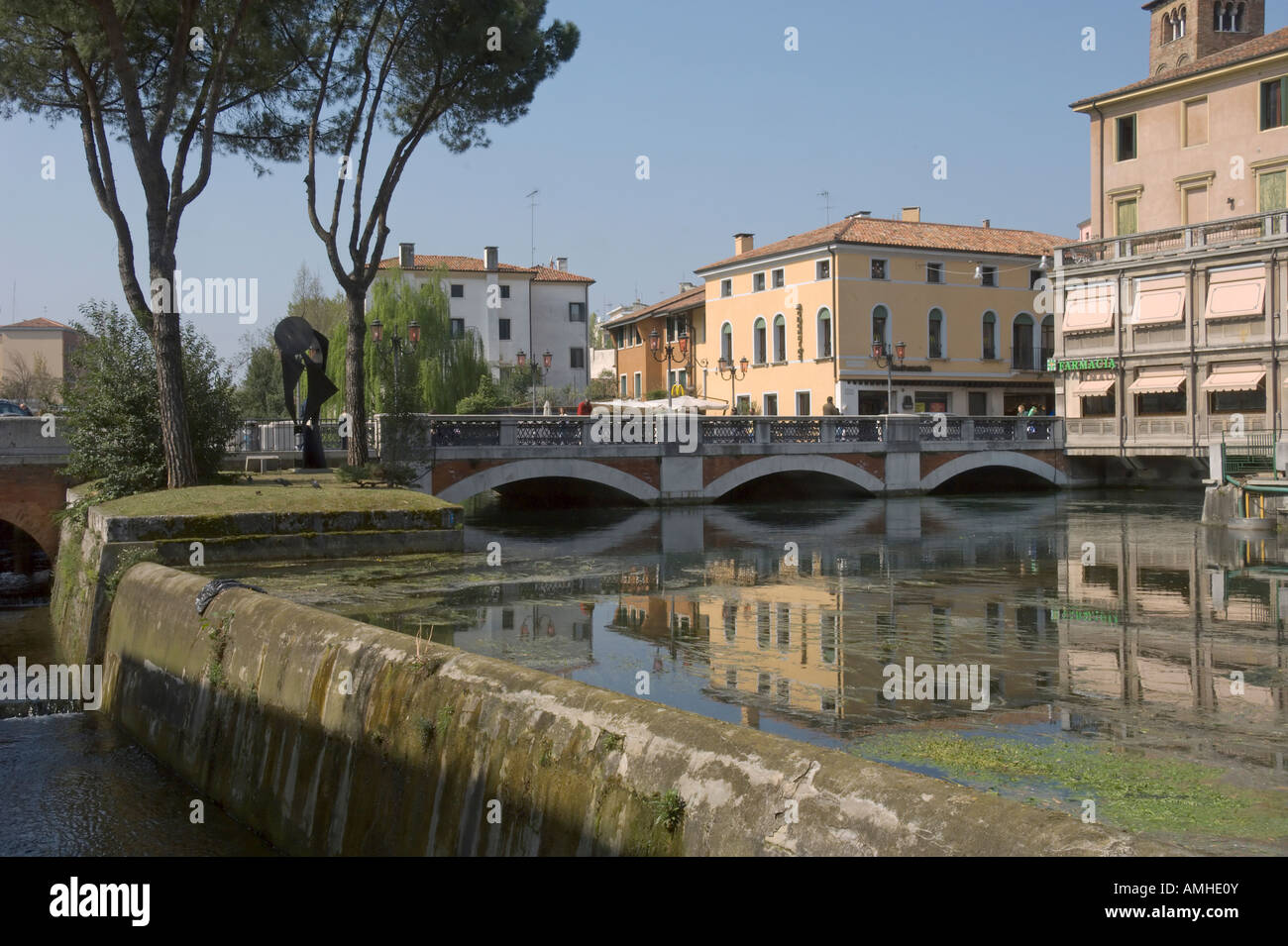 Treviso River Sile Veneto Italy April 2007 Stock Photo - Alamy