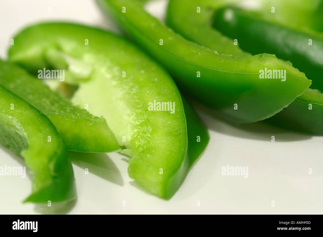 Diced bell pepper Cut Out Stock Images & Pictures - Alamy