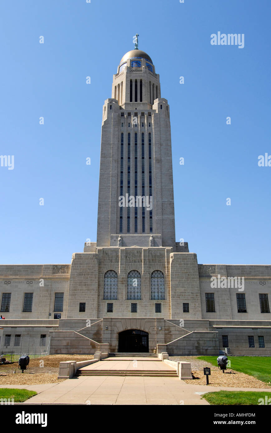 The State Capitol Building Lincoln Nebraska NE Stock Photo - Alamy