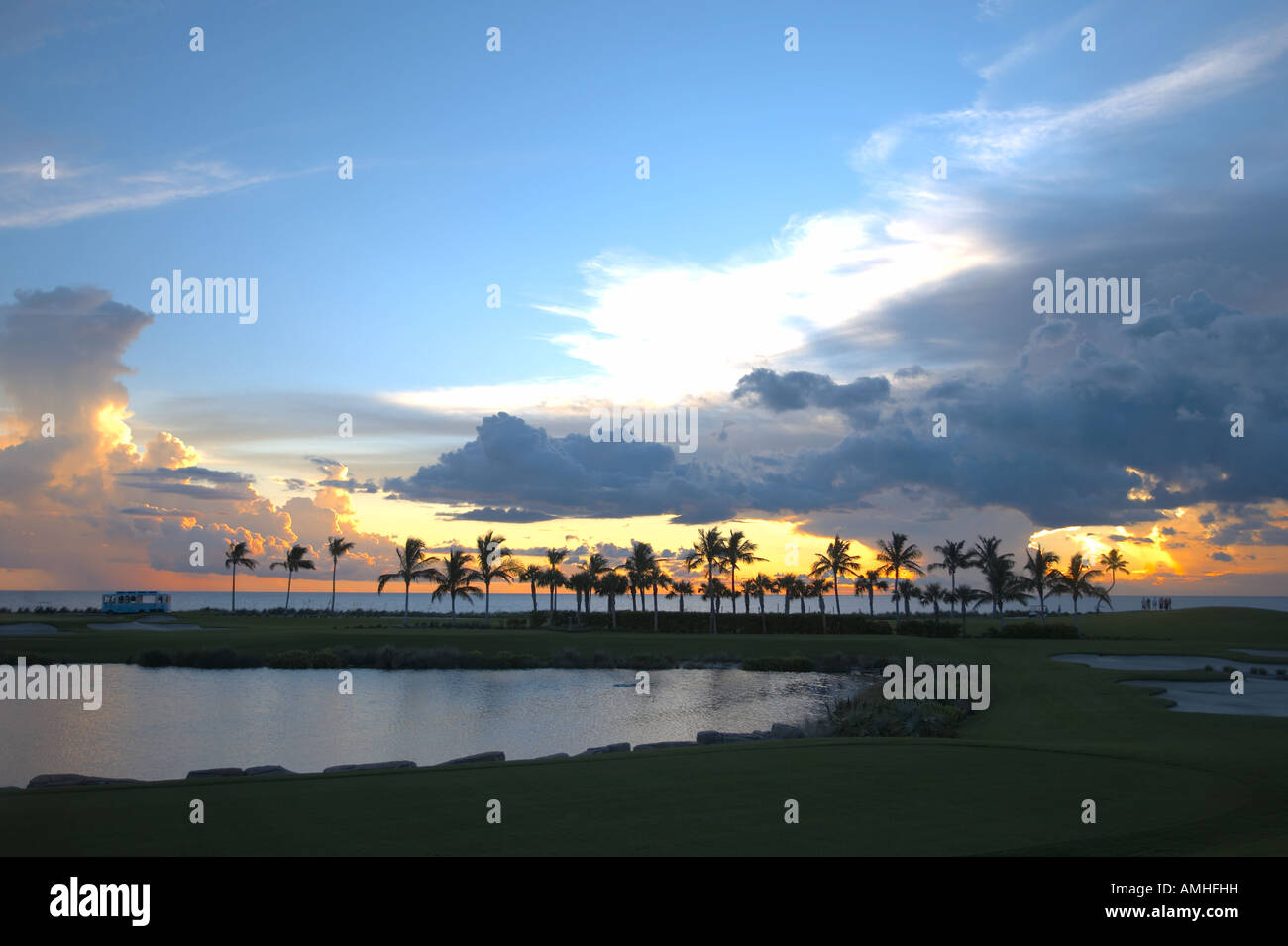 Captiva Island at sunset Stock Photo - Alamy