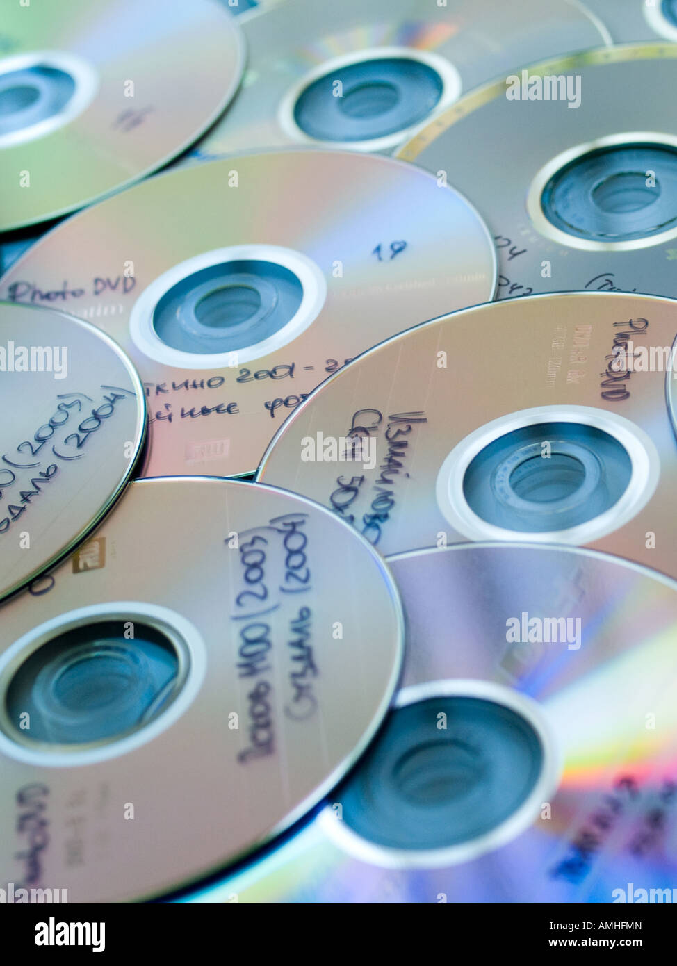 Lots of DVD and CD disks Stock Photo - Alamy