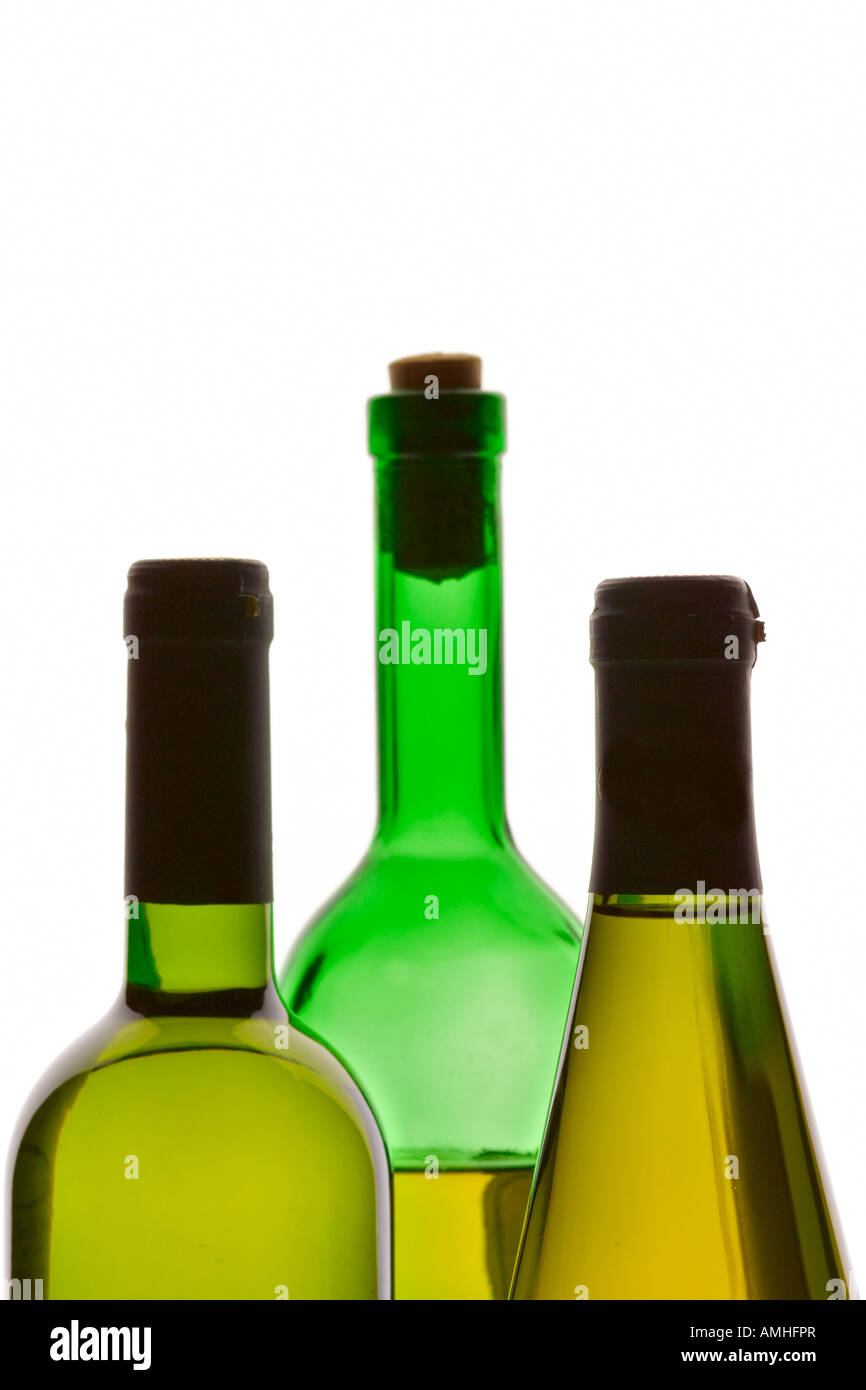 Three wine bottles Stock Photo - Alamy