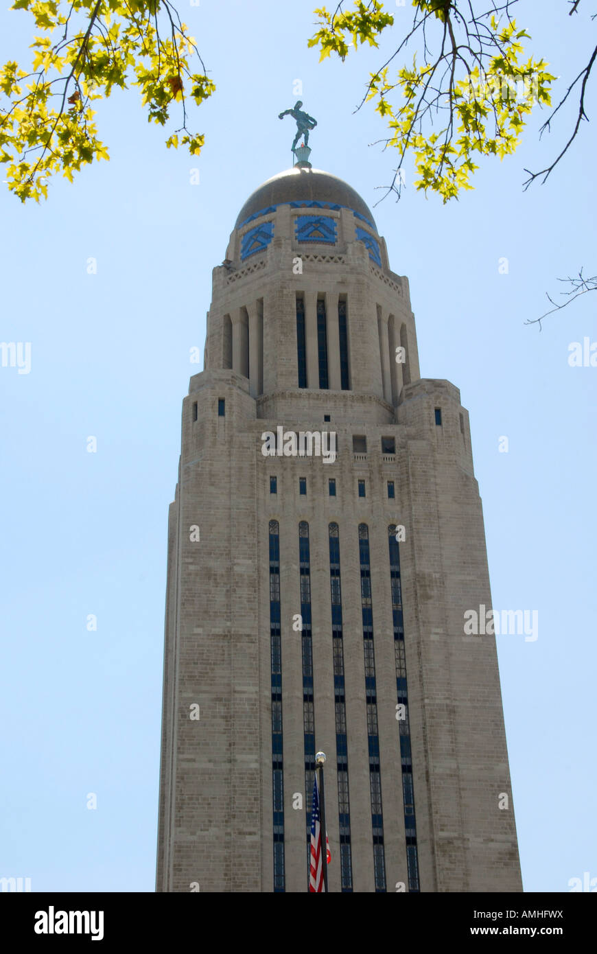 Nebraska state capitol dome hi-res stock photography and images - Alamy