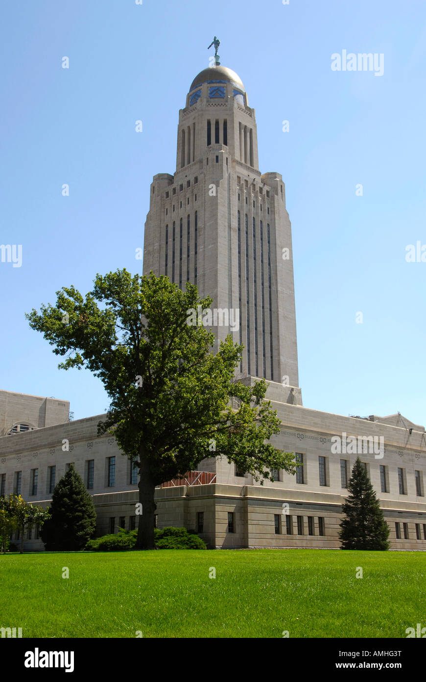 Lincoln Statue Nebraska State Capitol Stock Photos & Lincoln Statue ...
